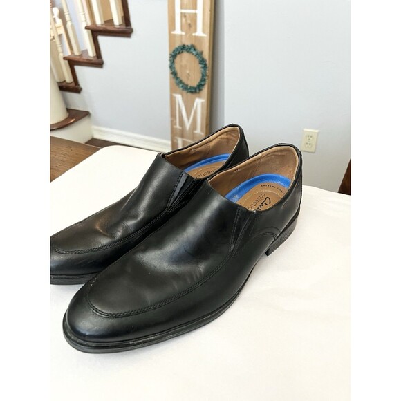 Clarks | Shoes | Clarks Mens Whiddon Step Loafer Black Size 1 Comfort ...